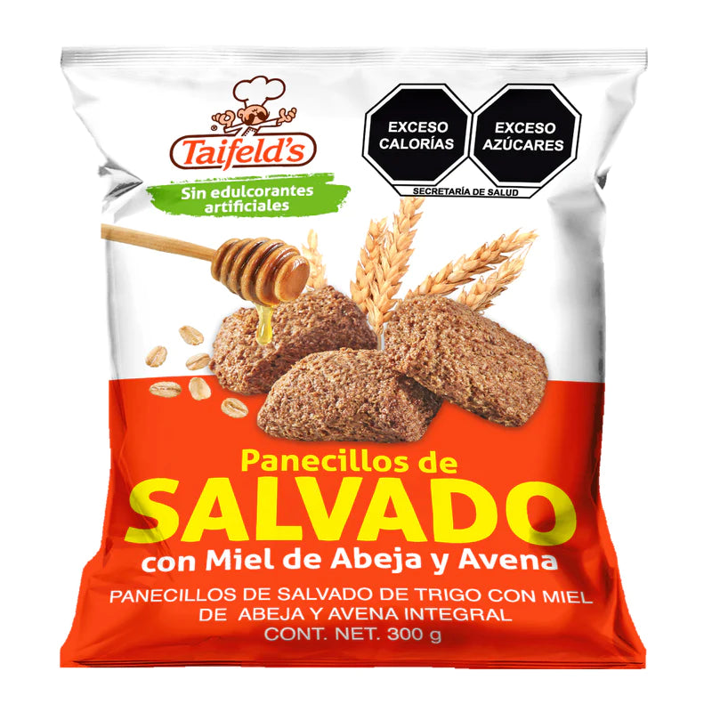 PANECILLOS DE SALVADO CON MIEL Y AVENA
